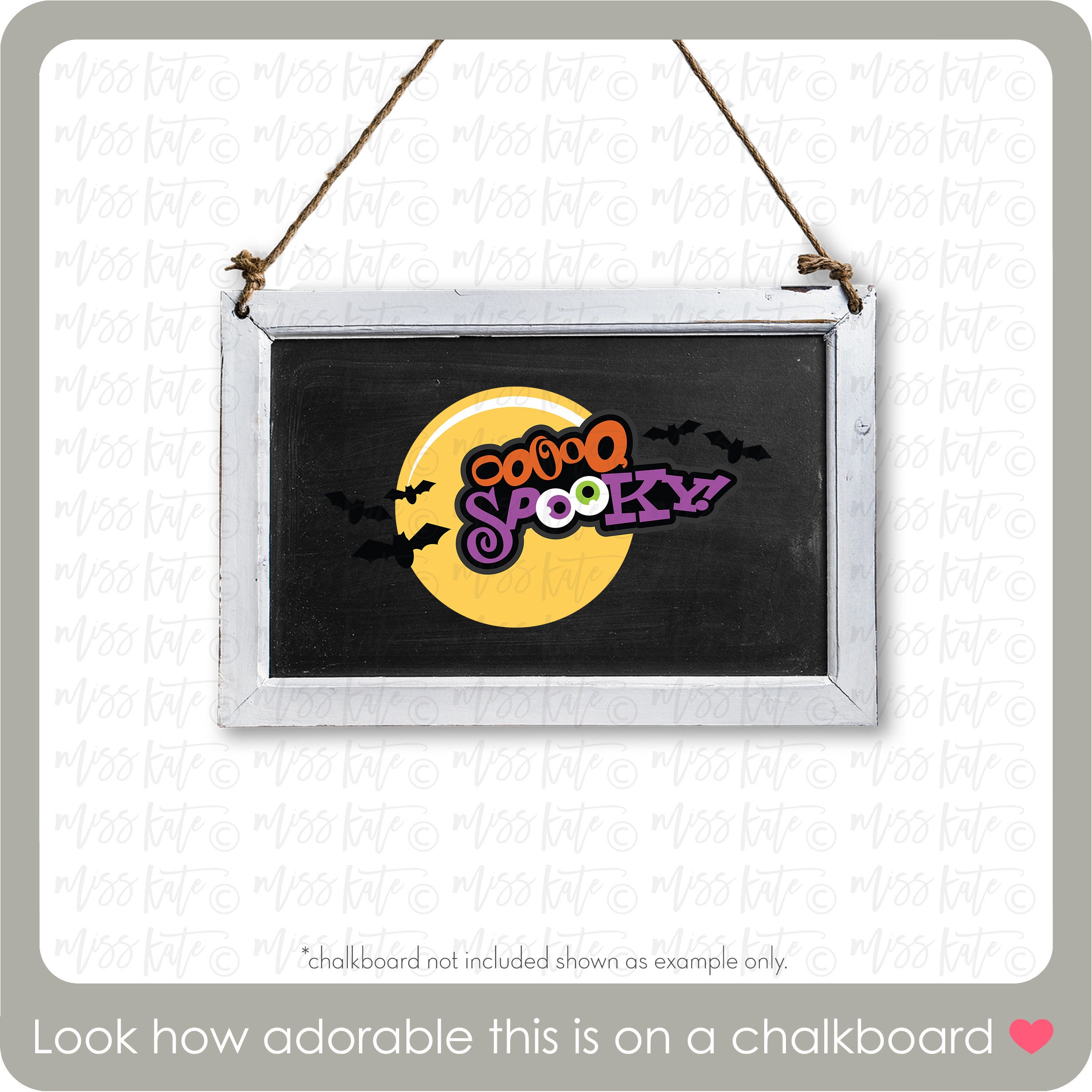 Ooooo Spooky Title - SVG PNG JPG Files *for Very Spooky Scary Bat Moon ...