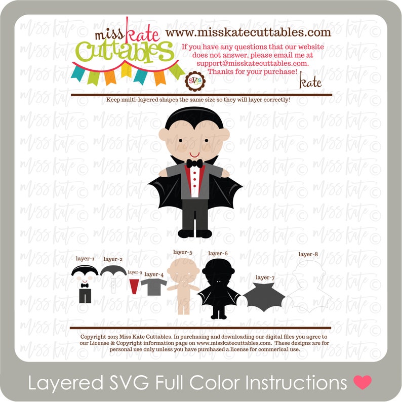 Cute Vampire - SVG PNG JPG Files for Spooky Scary Vampire Bat Suit Baby ...