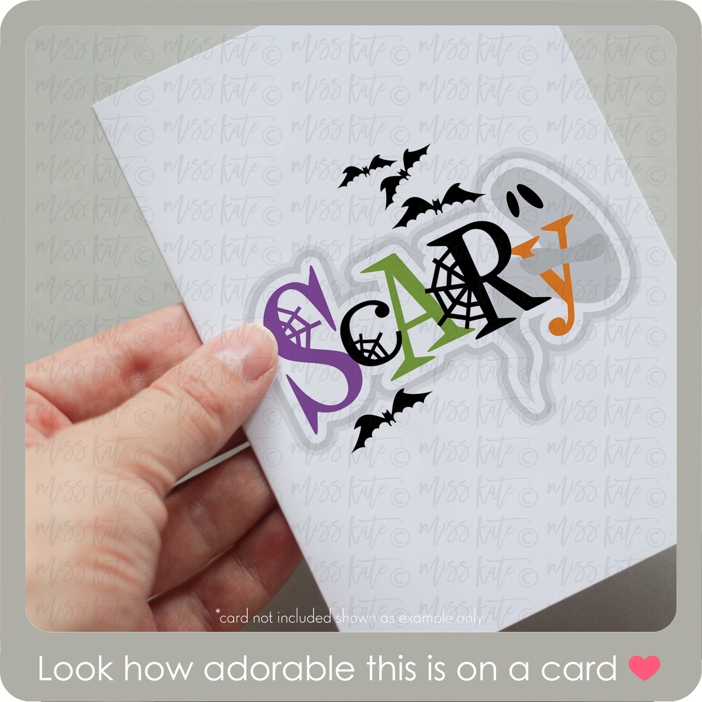 Scary Title 1 SVG PNG JPG Files for Very Spooky Scary Ghost - Etsy