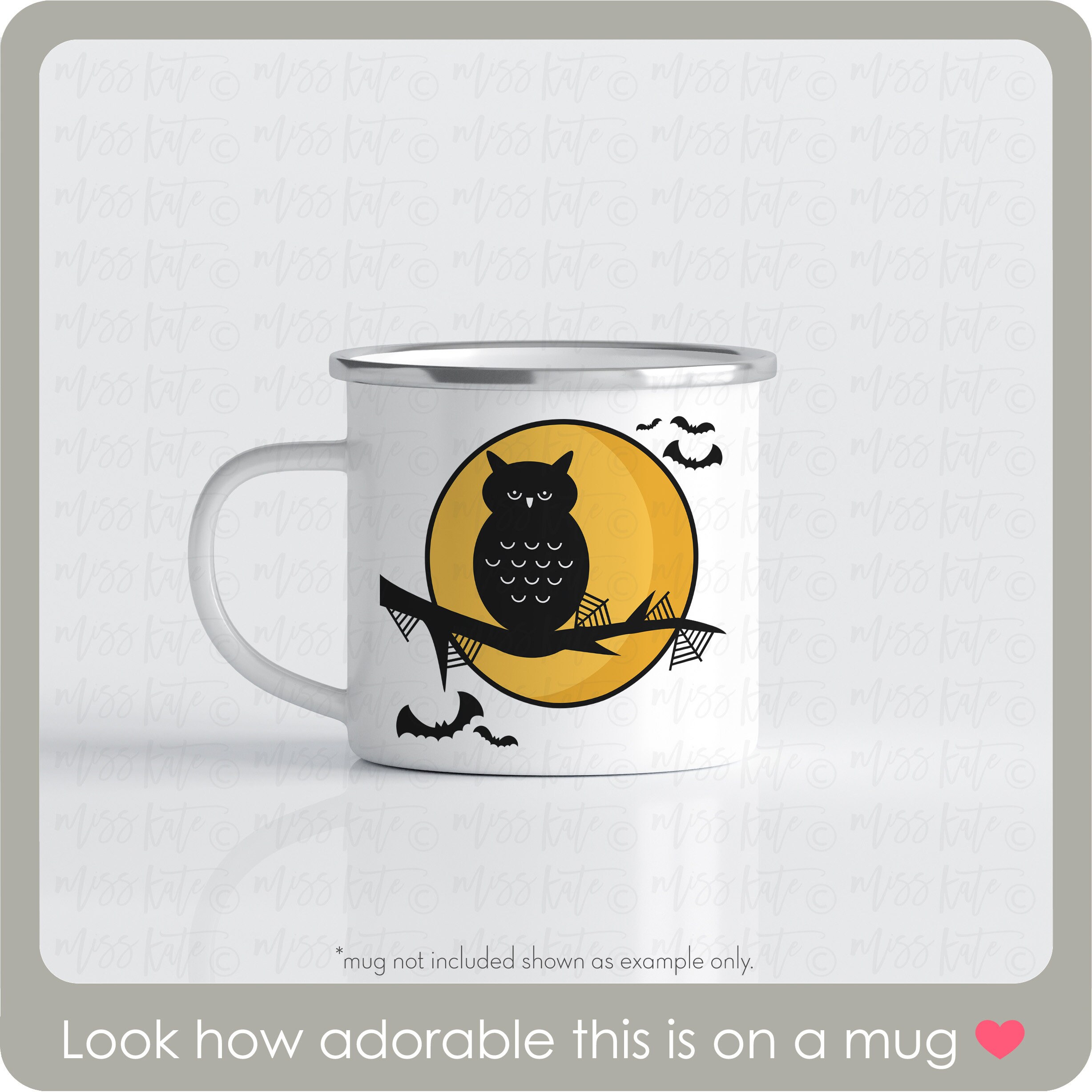 Halloween Owl Scene - SVG PNG JPG Files *for Spooky Scary Haunted House ...