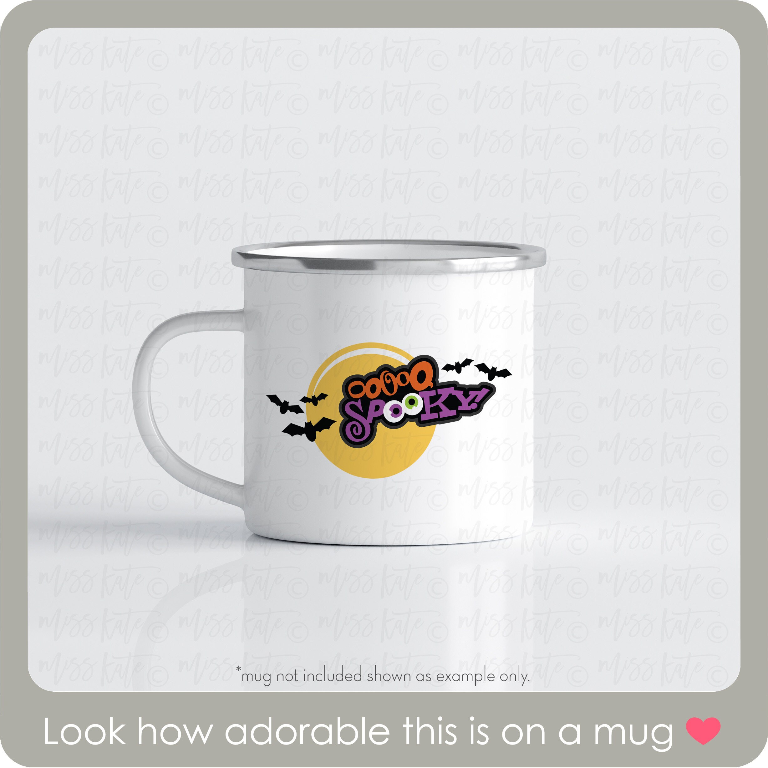 Ooooo Spooky Title - SVG PNG JPG Files *for Very Spooky Scary Bat Moon ...