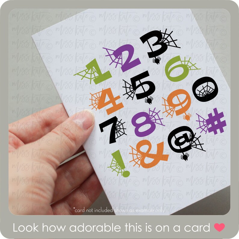 Halloween Numbers SVG PNG JPG Files for Spooky Scary Haunted House ...