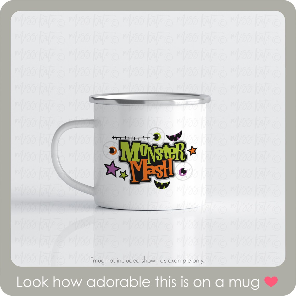 Monster Mash Title - SVG PNG JPG Files *for Spooky Scary Eyeballs Stars ...