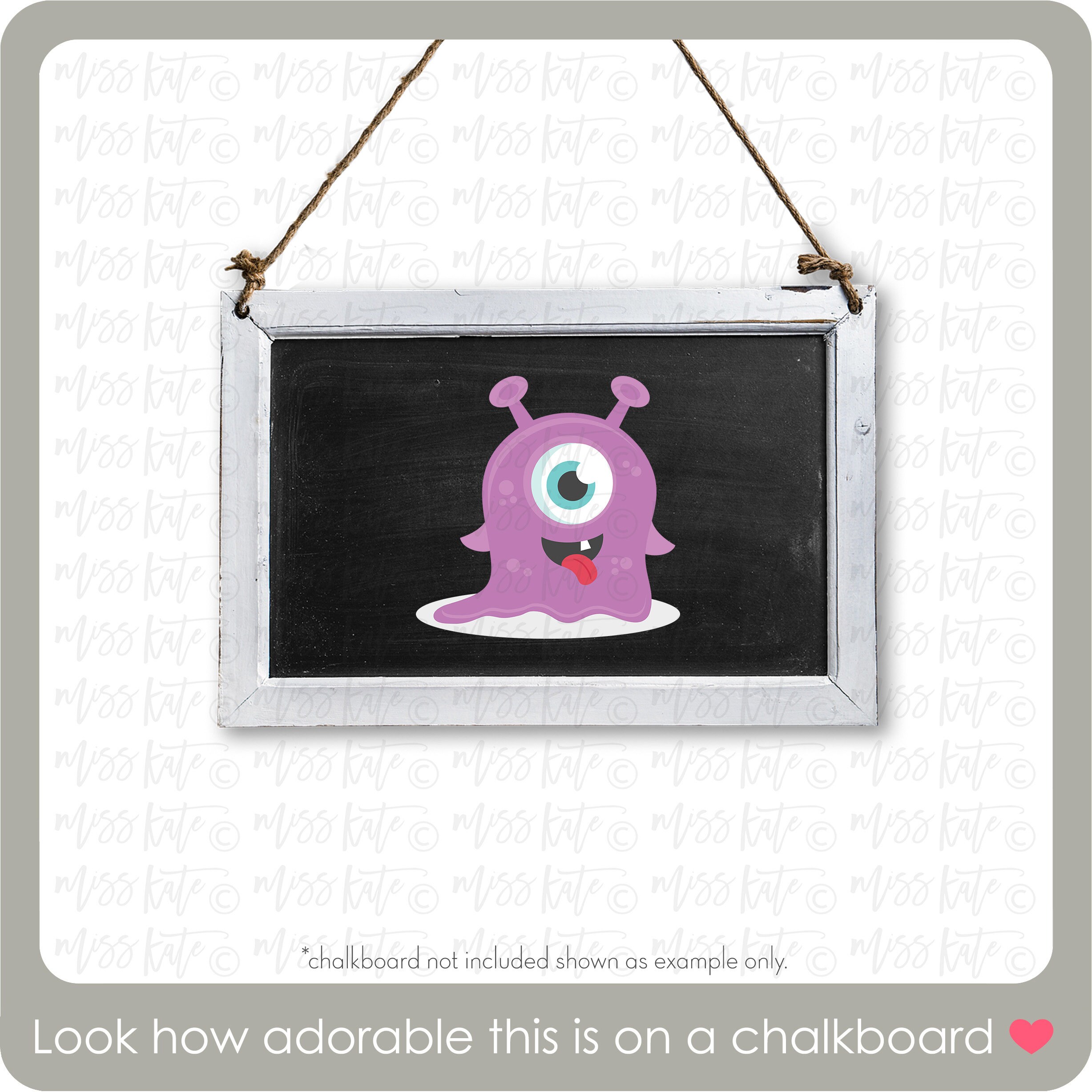 Purple Baby Monster SVG PNG JPG Files for Very Spooky Scary Gooey ...