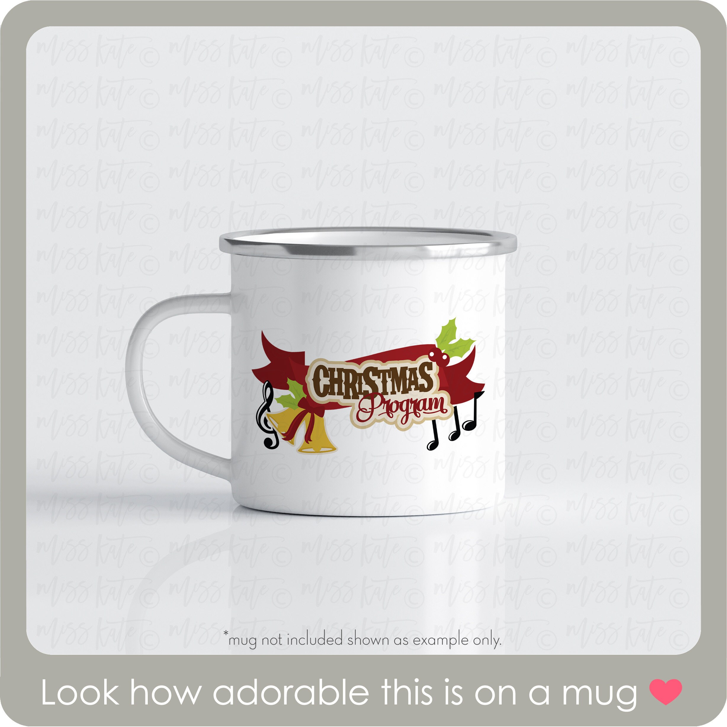 Christmas Program Title - SVG PNG JPG Files for Eve Happy Holidays ...