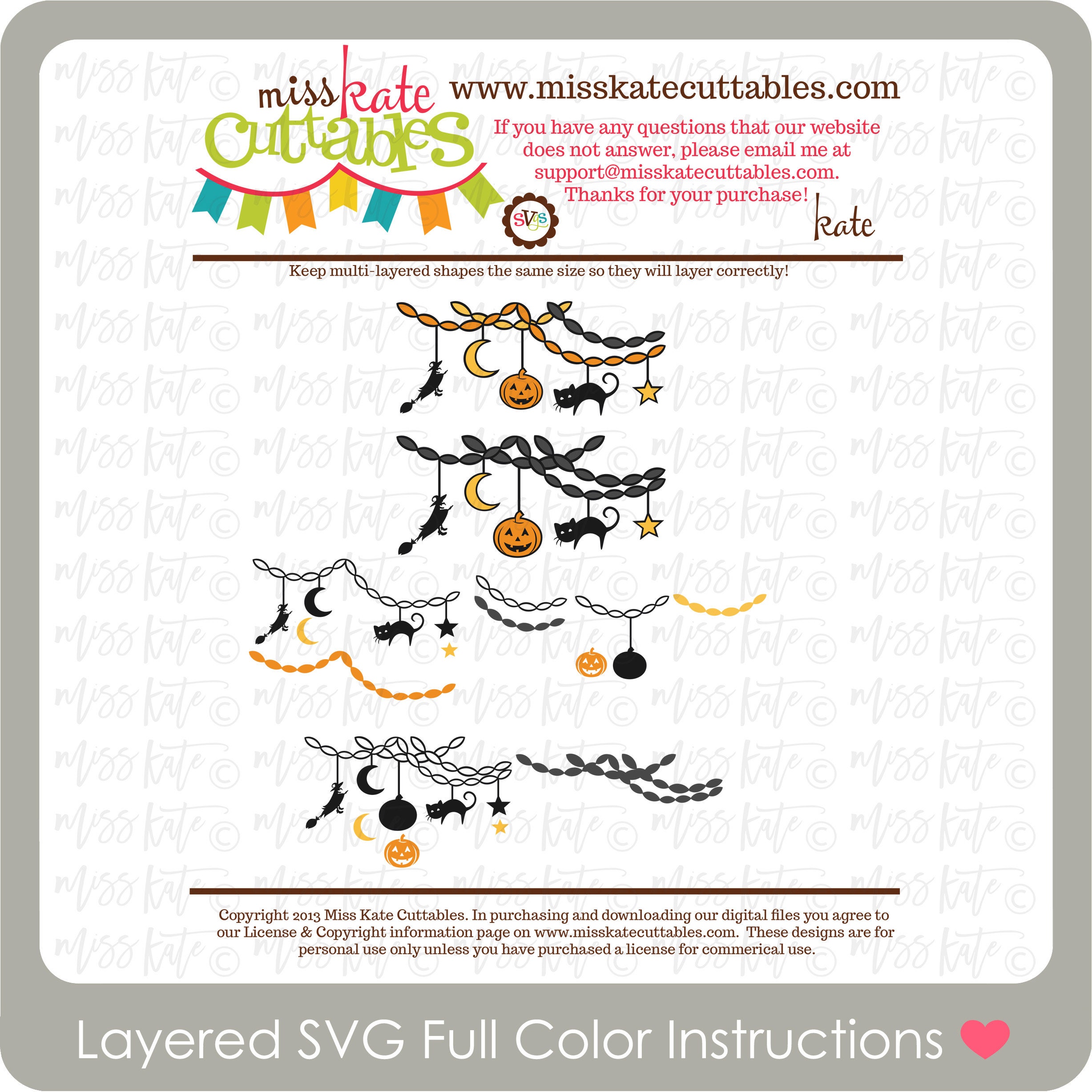 Halloween Party Decorations SVG PNG JPG Files for Spooky Scary Haunted ...