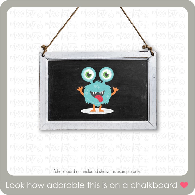 Big Eyed Monster - SVG PNG JPG Files *for Spooky Scary Eyes Fuzzy Teeth ...