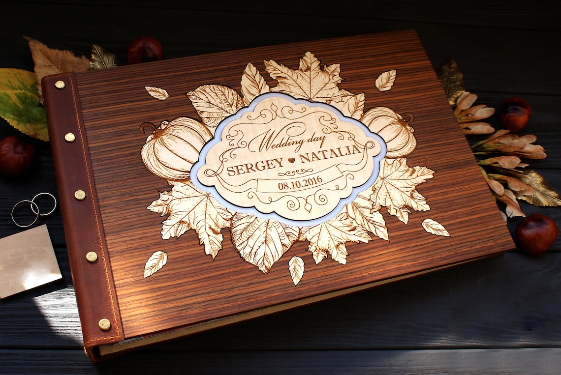 Personalized Wedding Album Autumn Wedding. | Etsy