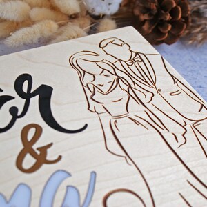 Personalized Wedding Book "wedding Story" Handmade Wooden Guest Book ...