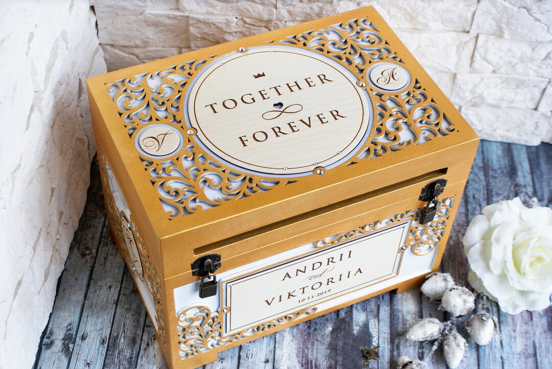 Wedding Post Box, Custom Wedding Envelope Box, Wedding Card Box ...