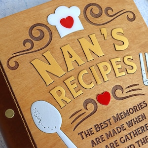 Personalized Handmade Recipe Cookbook best Recipes, Cook Book ...