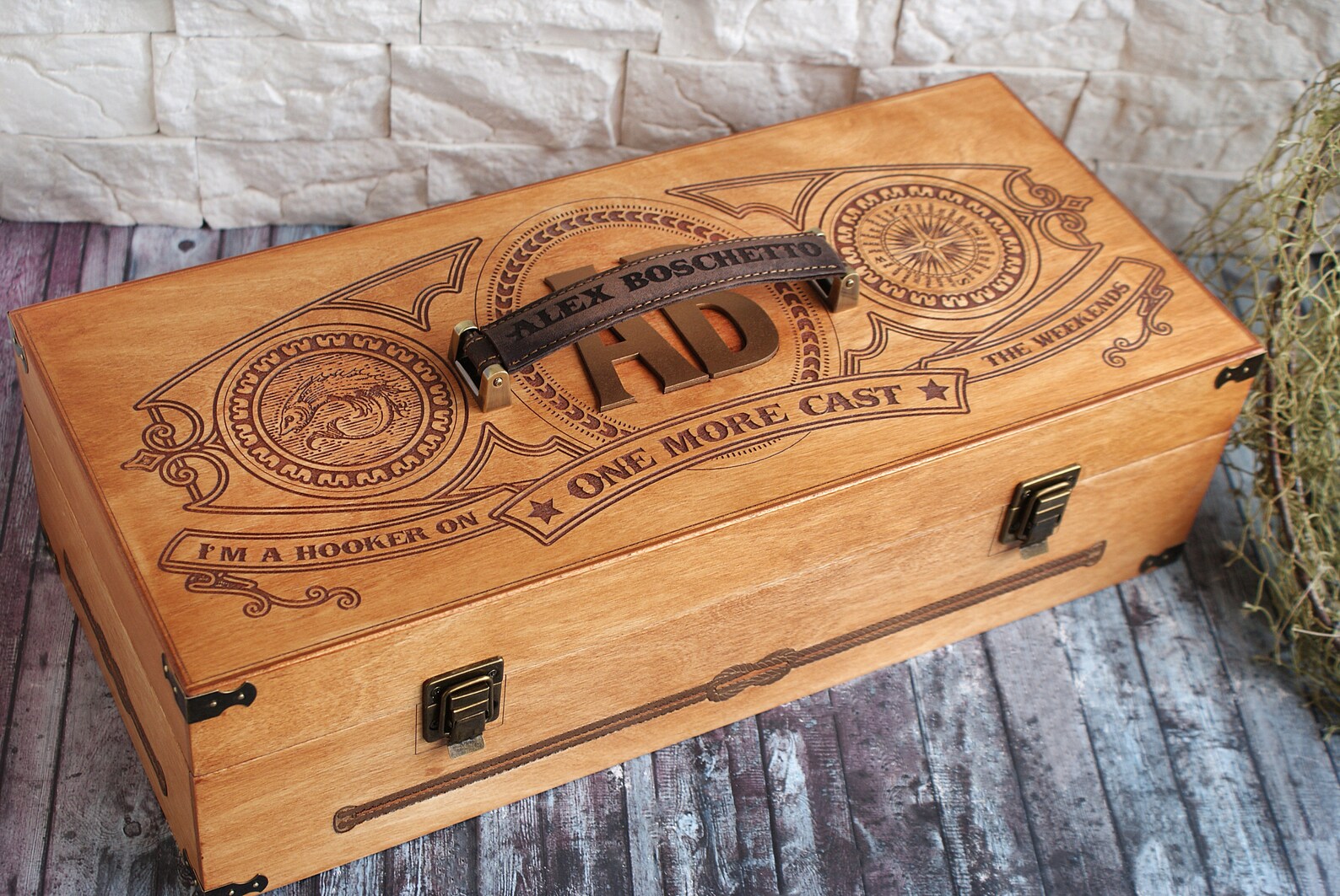 Custom Tackle Box Wooden Box for Lure and Bait Storage - Etsy UK