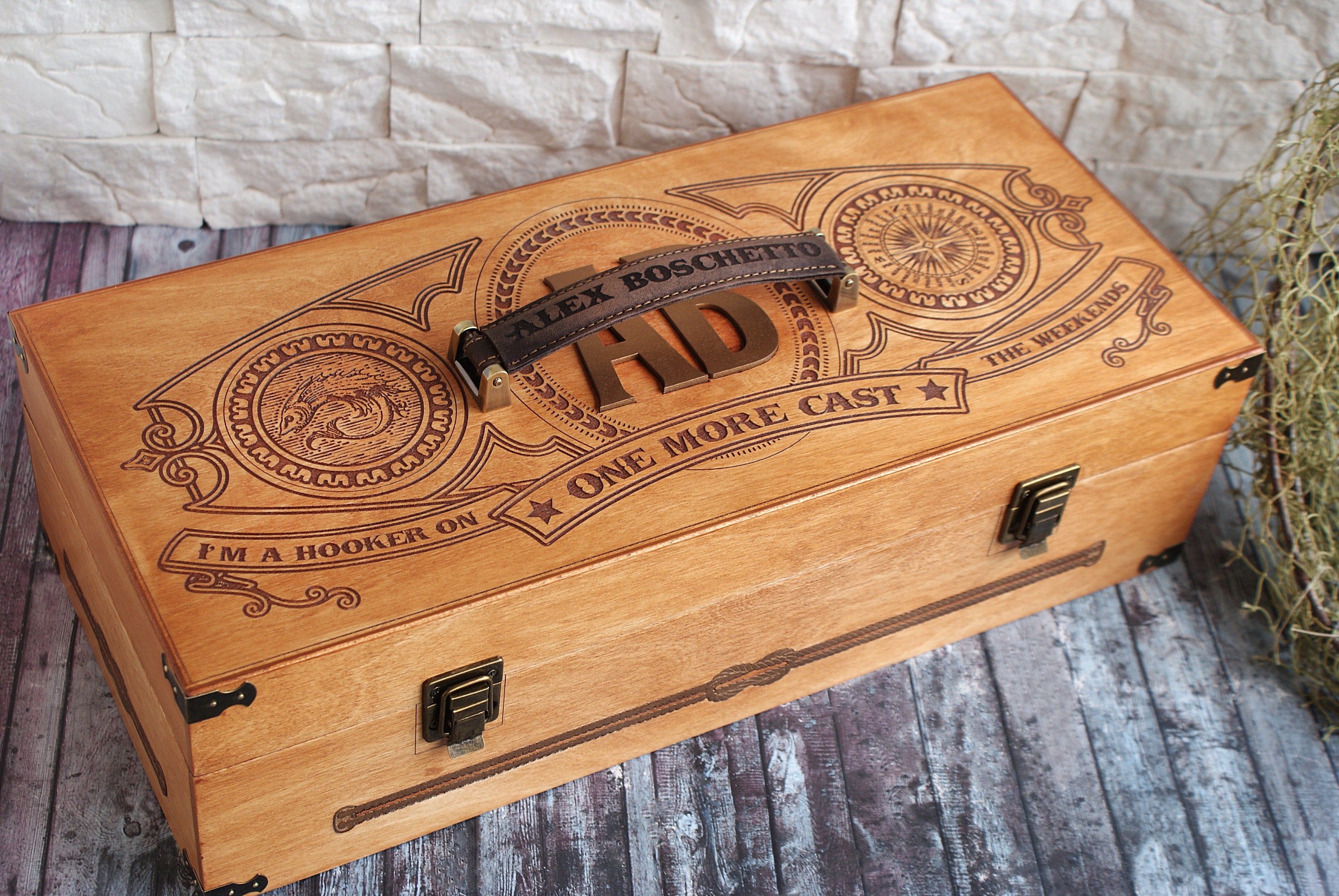 Custom Tackle Box Wooden Box for Lure and Bait Storage - Etsy UK