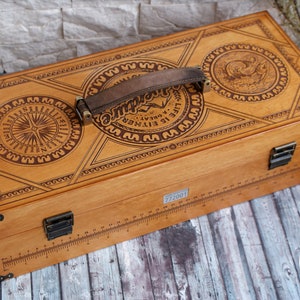 Customized 100% Handmade Fishing Wooden Tackle Box baits - Etsy