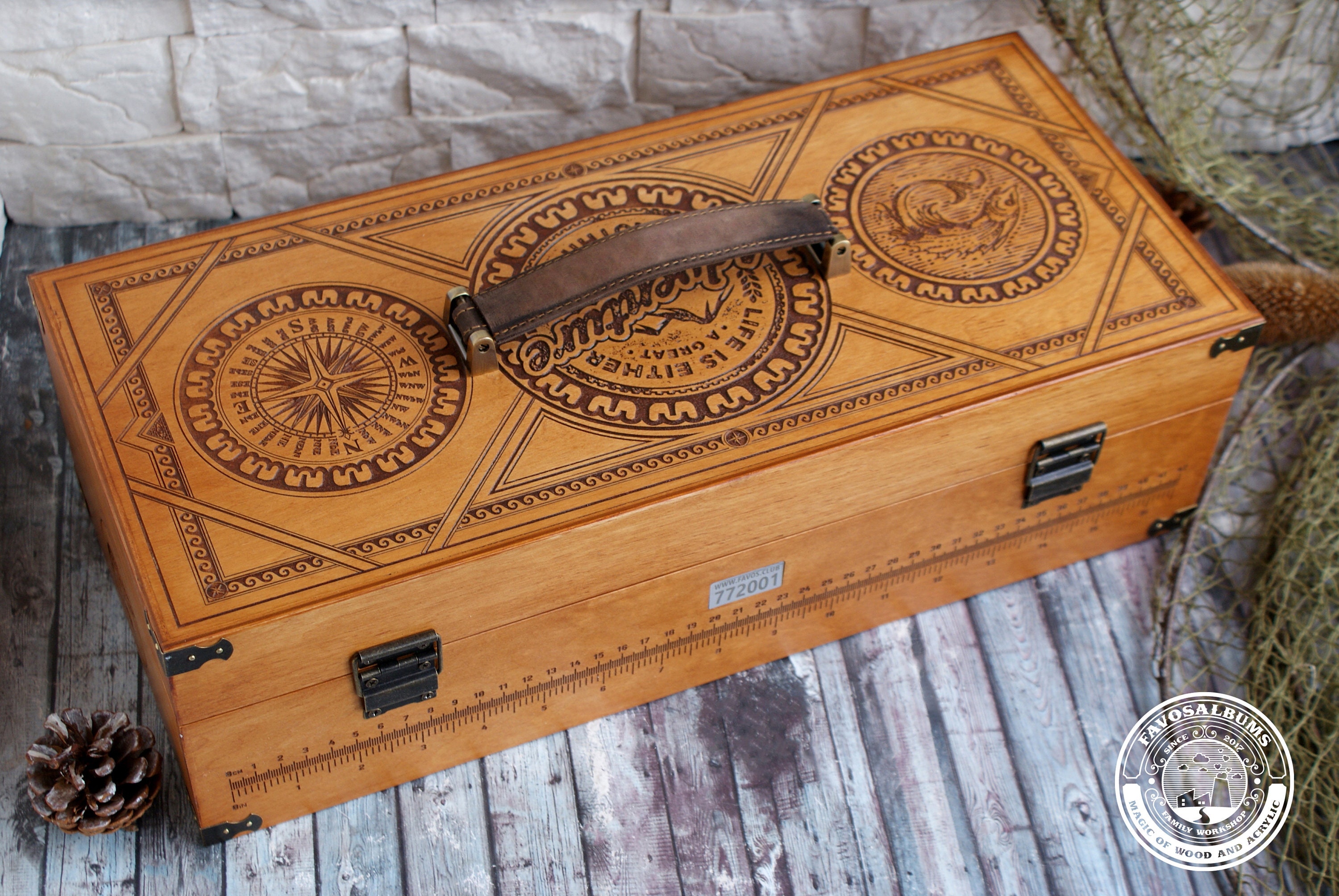 Customized 100% Handmade Fishing Wooden Tackle Box baits - Etsy