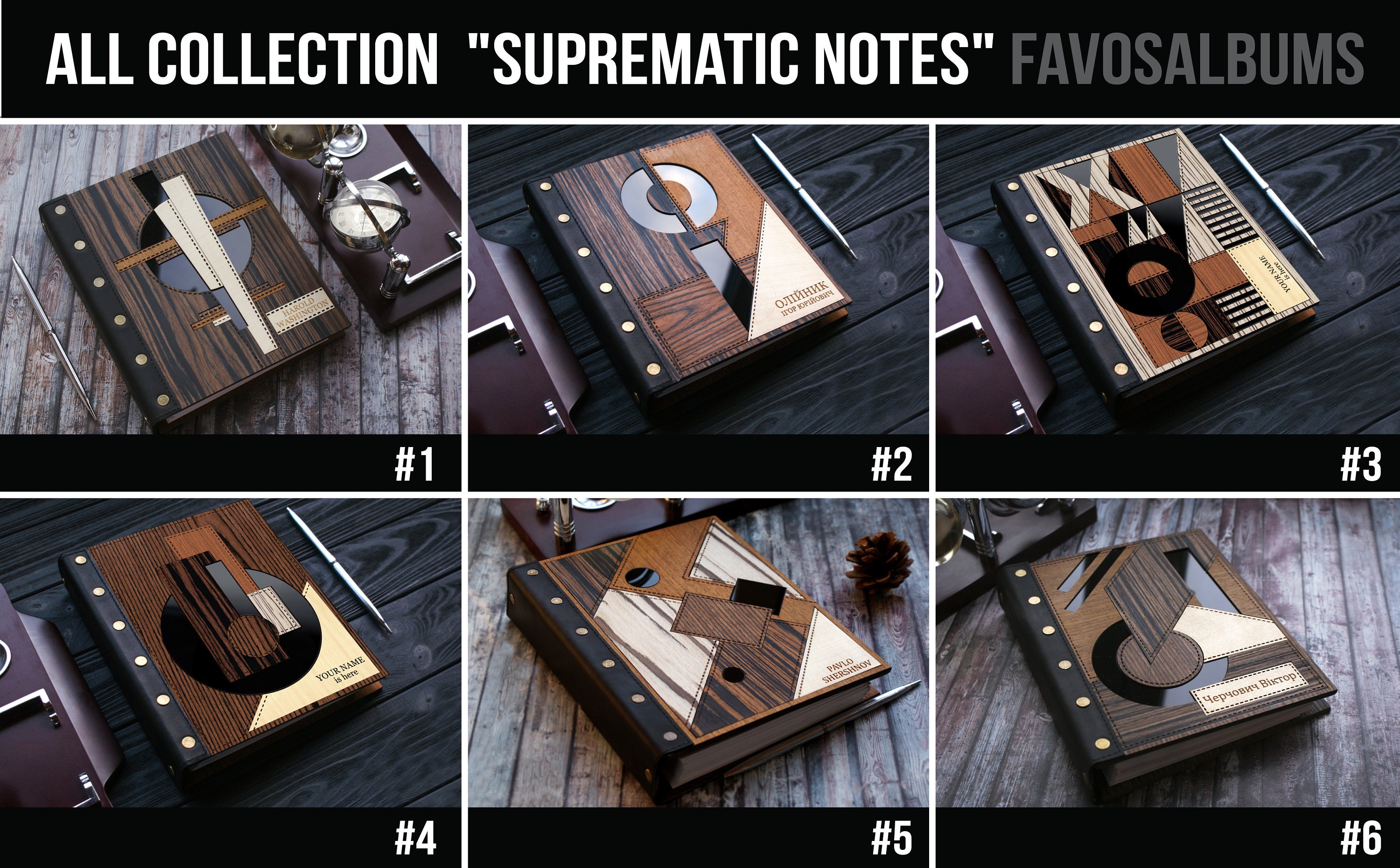 Customized Handmade Notebook A5 Suprematic Notes1 | Etsy