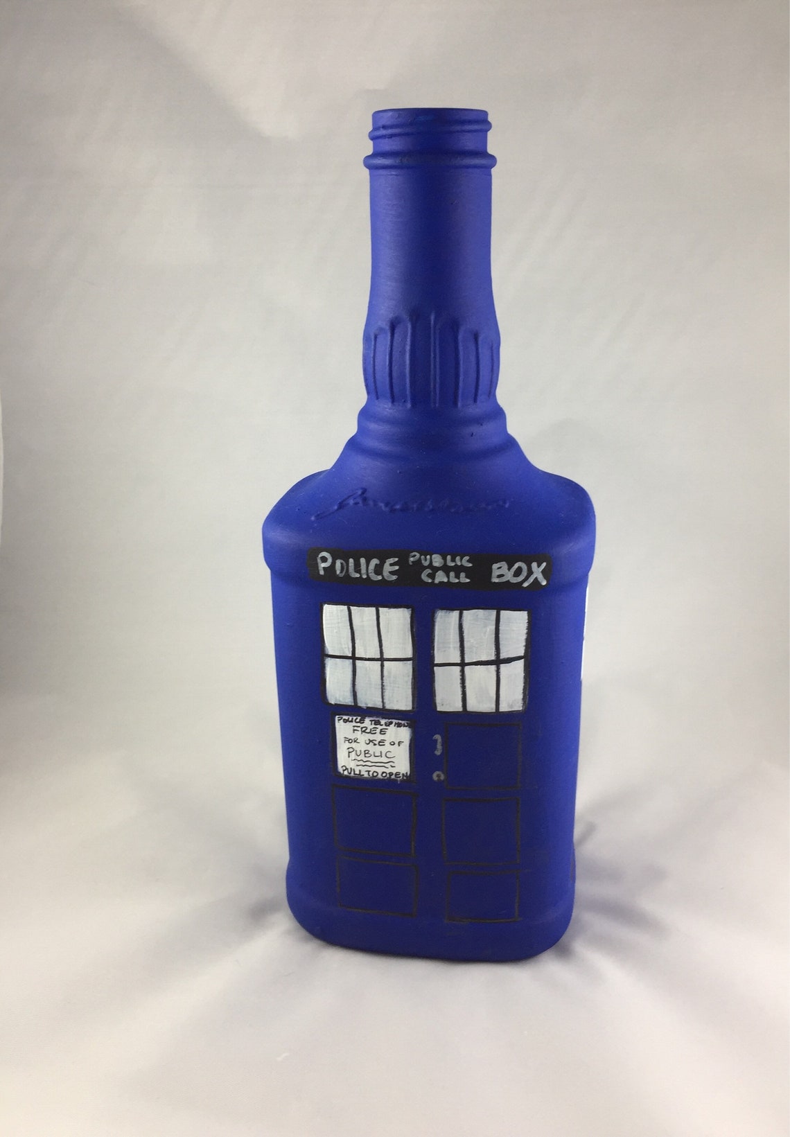 Doctor Who- Tardis Decorative Bottle - Etsy