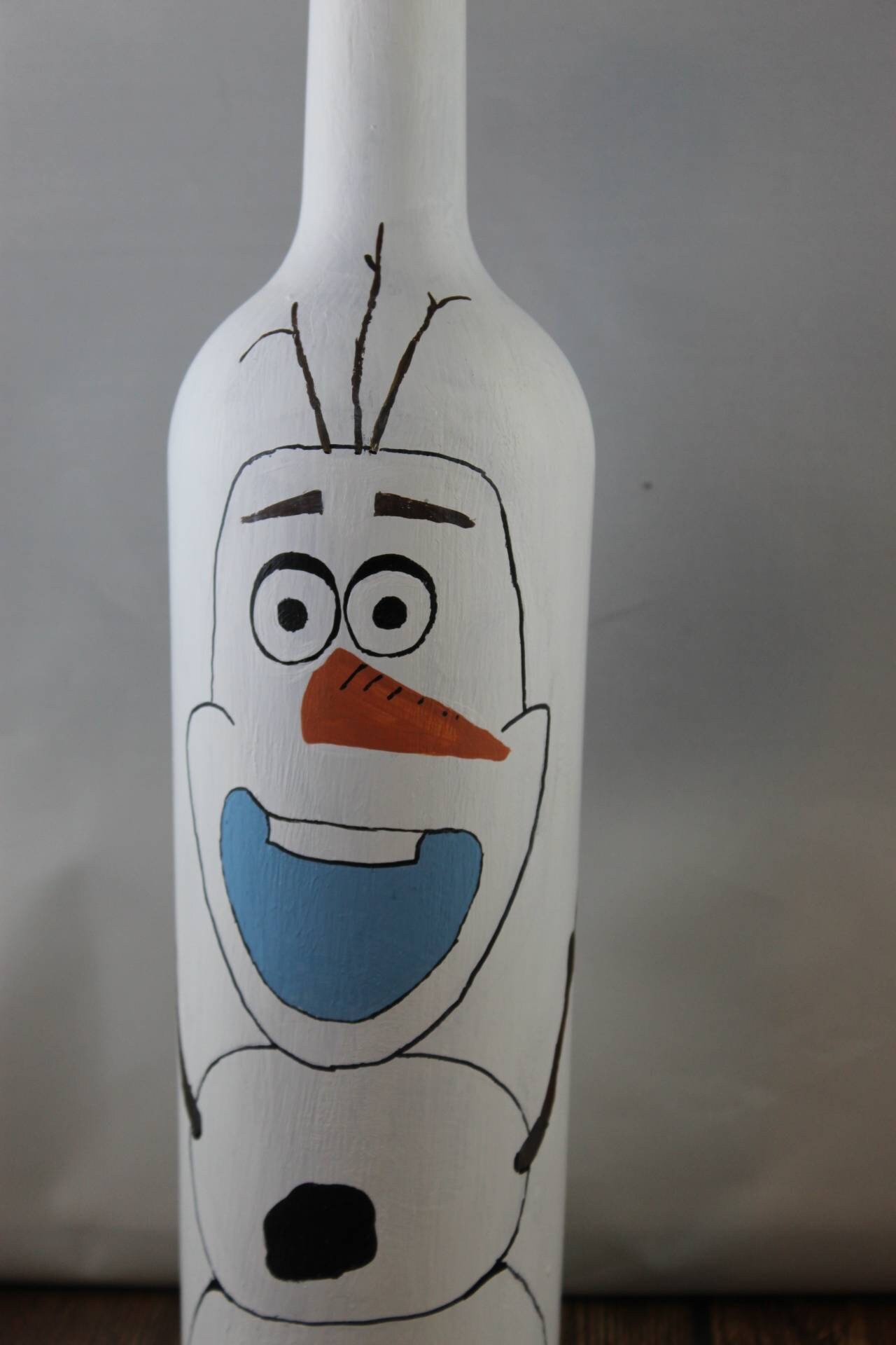 Olaf-frozen Snowman Decorative Bottle - Etsy