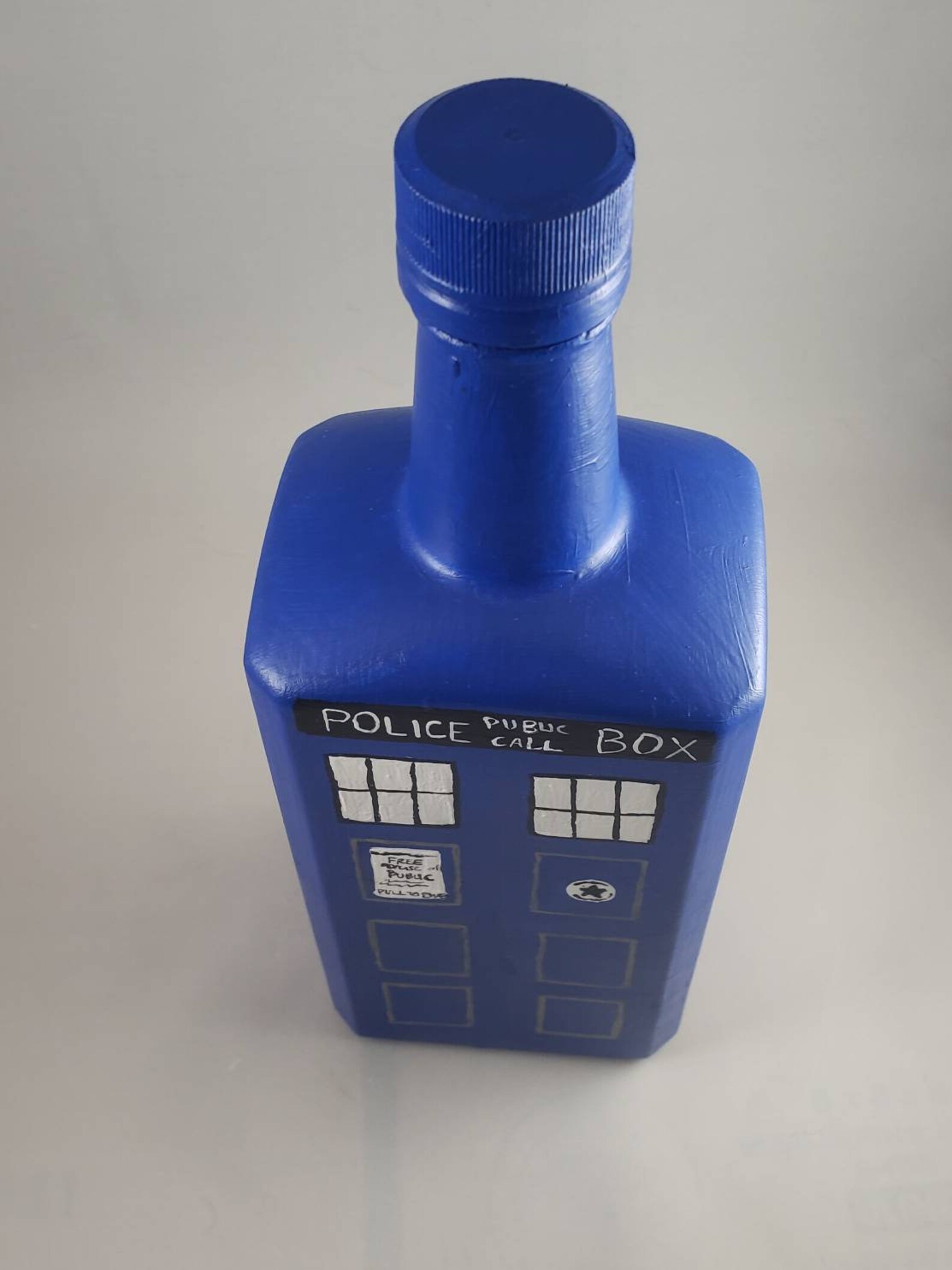 Doctor Who- Tardis Decorative Bottle - Etsy