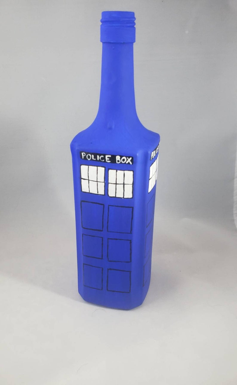 Doctor Who- Tardis Decorative Bottle - Etsy