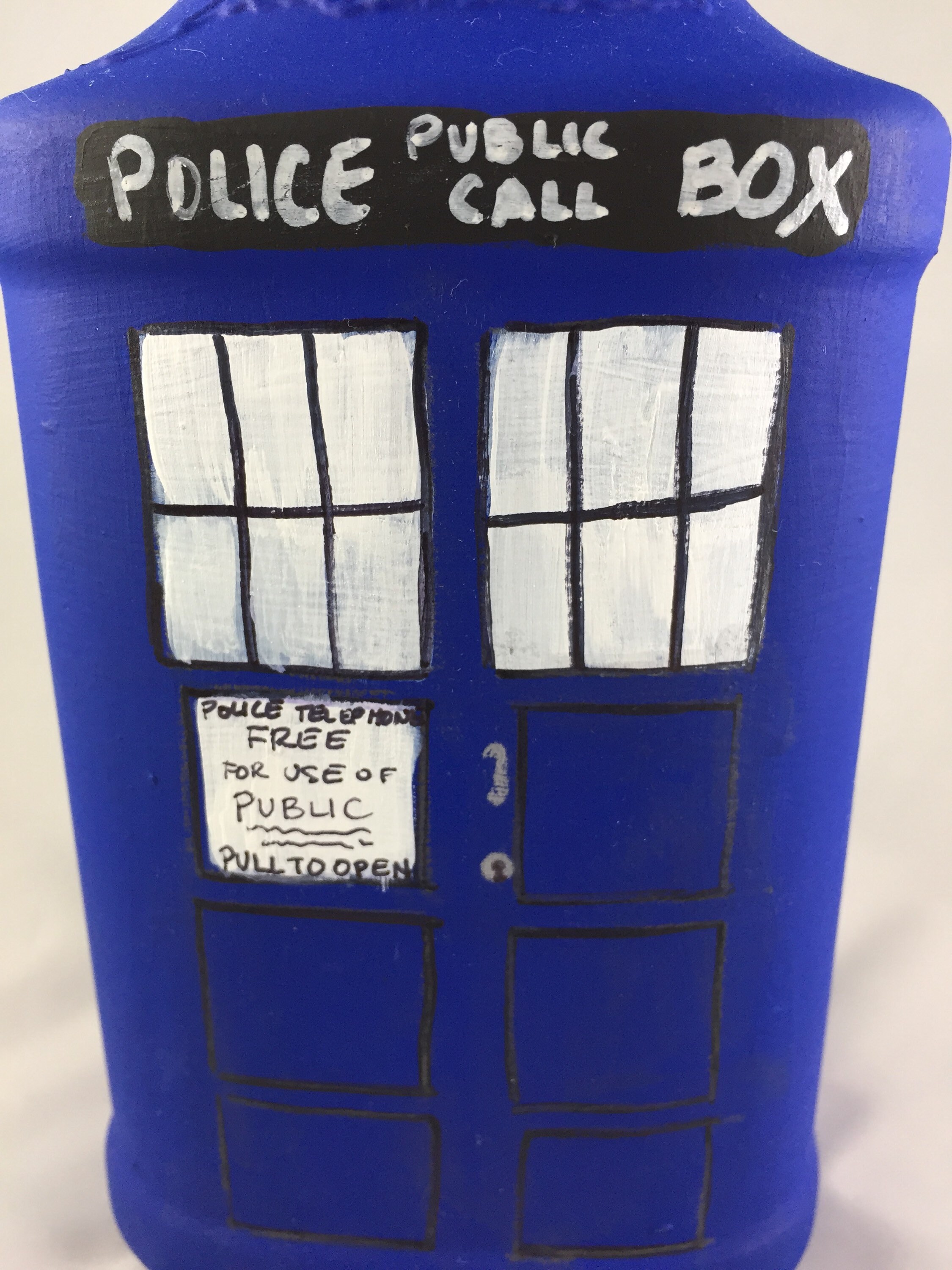 Doctor Who- Tardis Decorative Bottle - Etsy