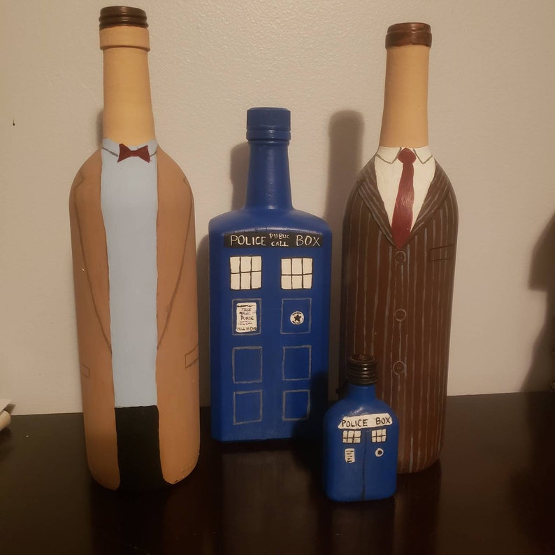 Doctor Who Tardis Decorative Bottle - Etsy