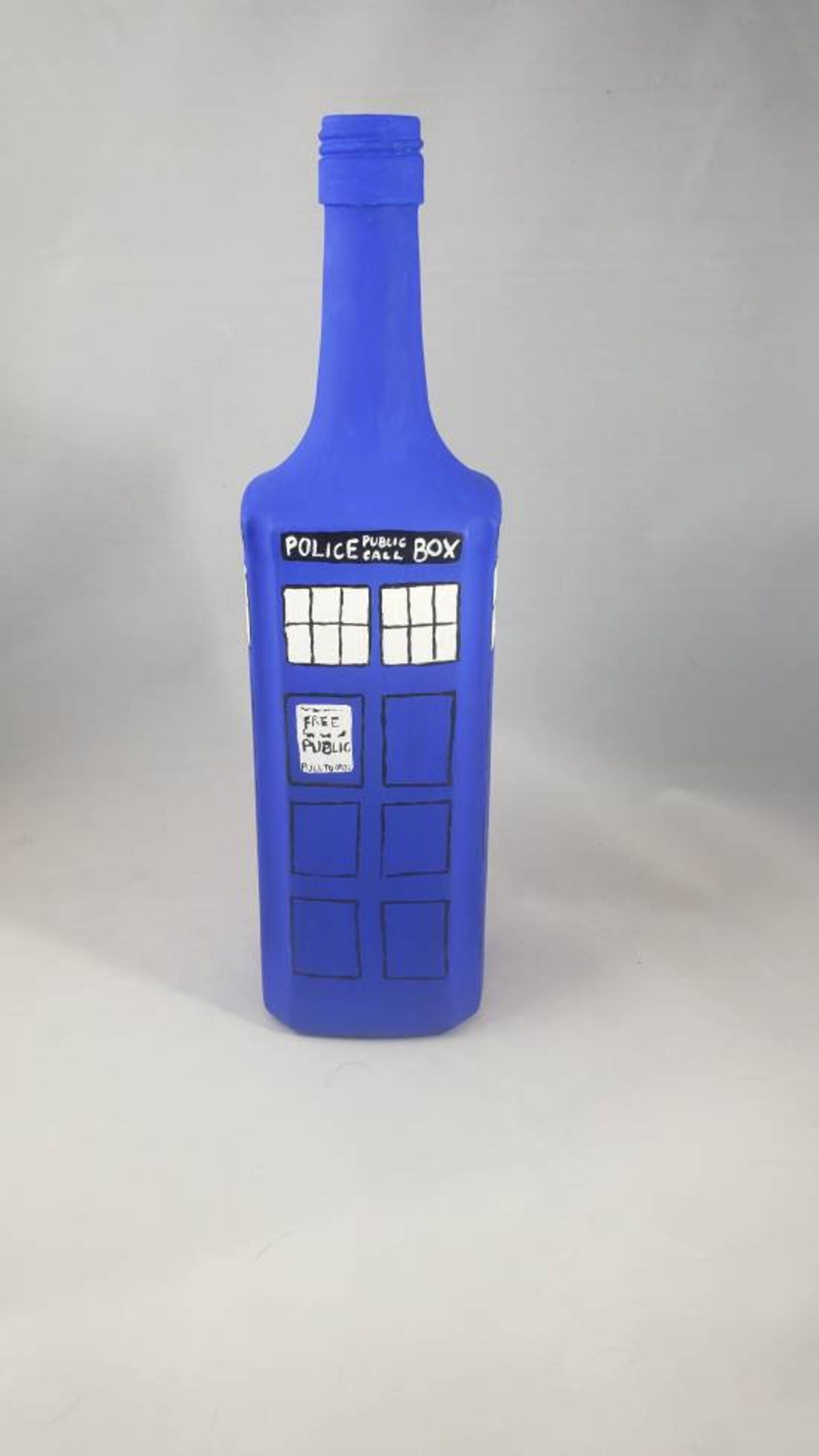 Doctor Who- Tardis Decorative Bottle - Etsy