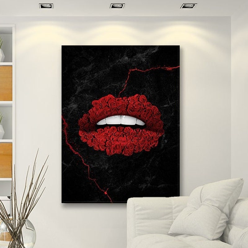 Lips Poster - Etsy