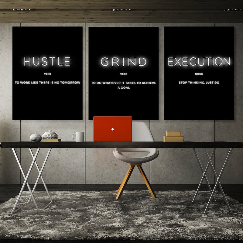 Hustle Poster - Etsy