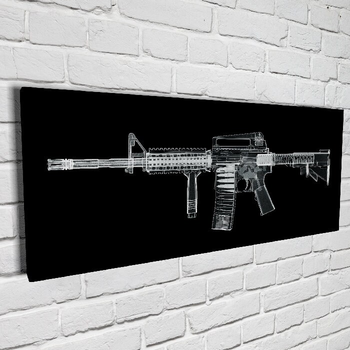 M4 CAT Scan X-RAY AR M4A4 Military Painting Art Canvas Wall Art Poster ...