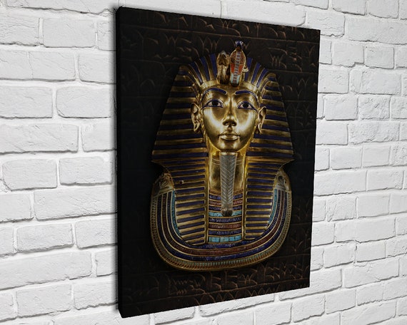 King Tutankhamun Ancient Egypt Pharaoh Canvas Print Wall Art - Etsy