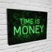 Time is Money Cash Money Neon Sign to Do List Motivational Canvas Wall ...