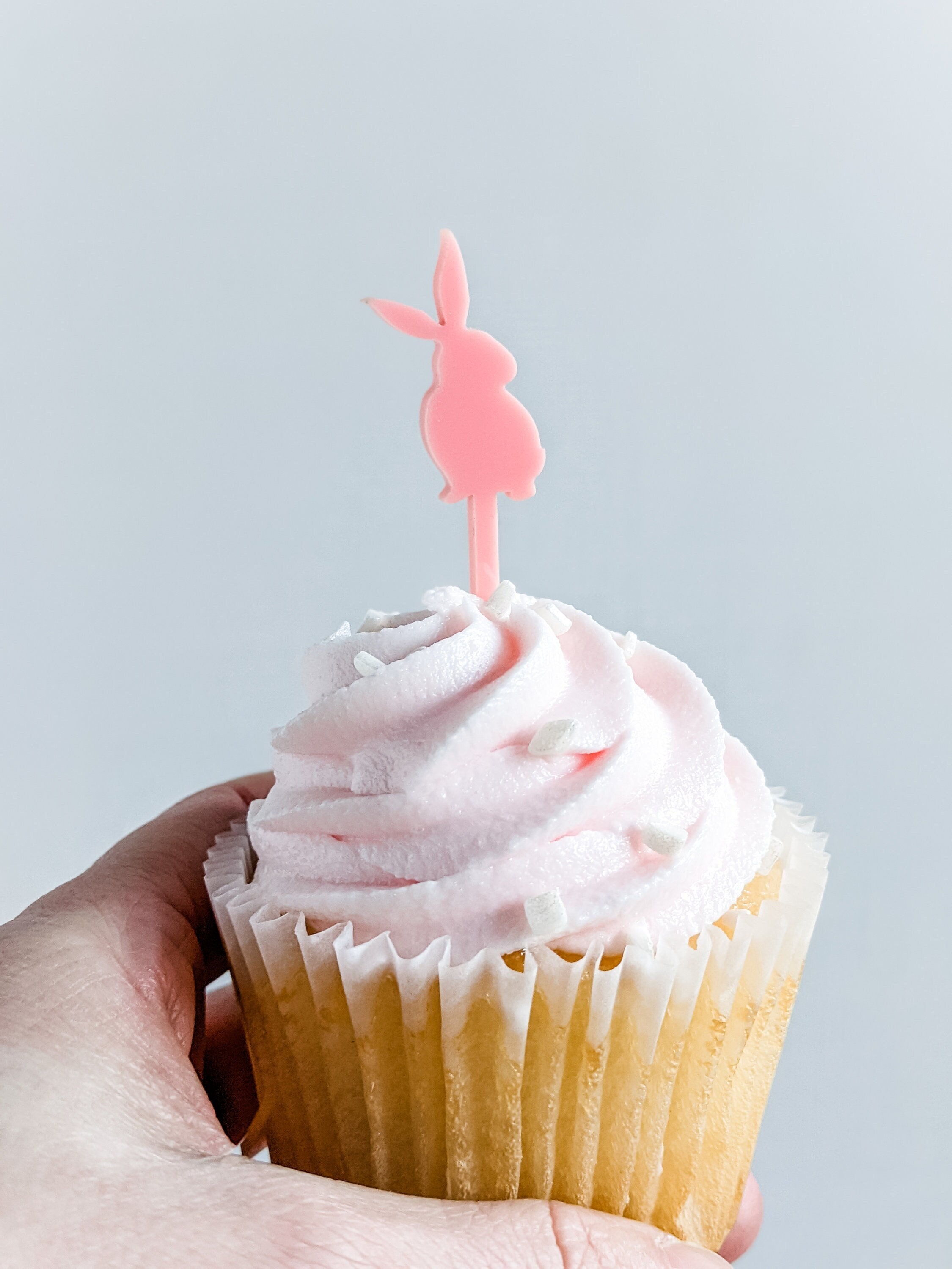 Pastel Easter Bunny Cupcake Toppers | Bunny Cupcake Toppers | Easter ...