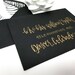 Hand Written Calligraphy Envelope on Black Envelope With Gold Ink - Etsy