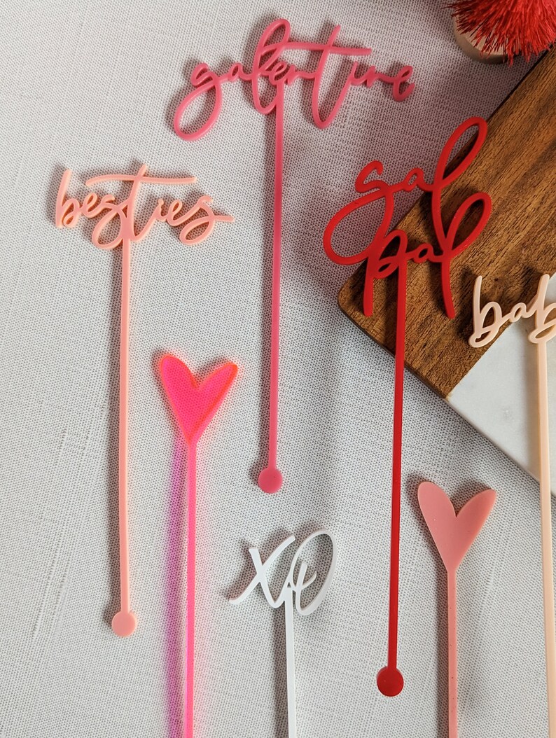 Galentines Cocktail Stirrers | Cocktail Stir Stick | Galentines Brunch ...