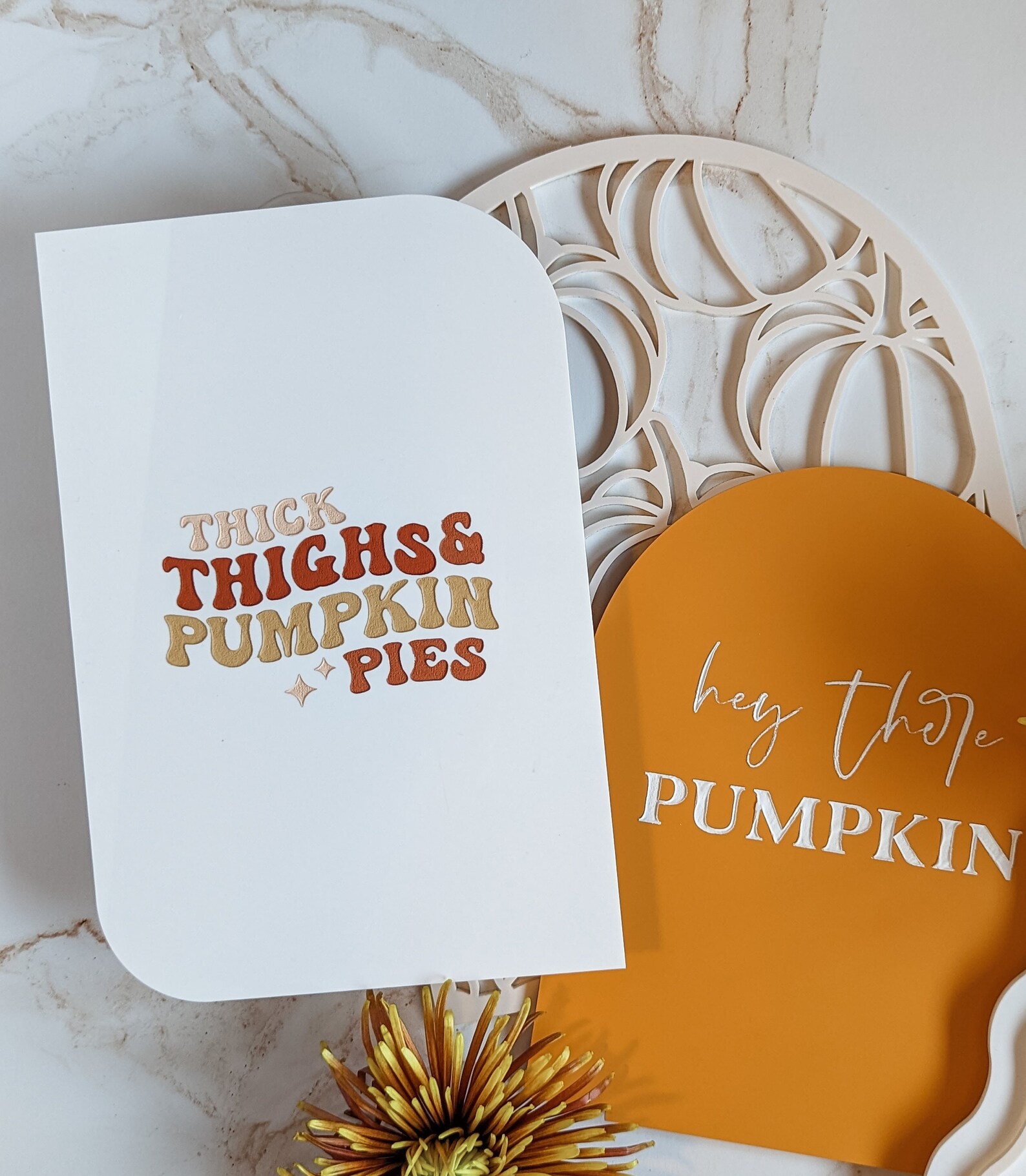 Thick Thighs & Pumpkin Pies | Modern Thanksgiving Sign | Minimalist ...
