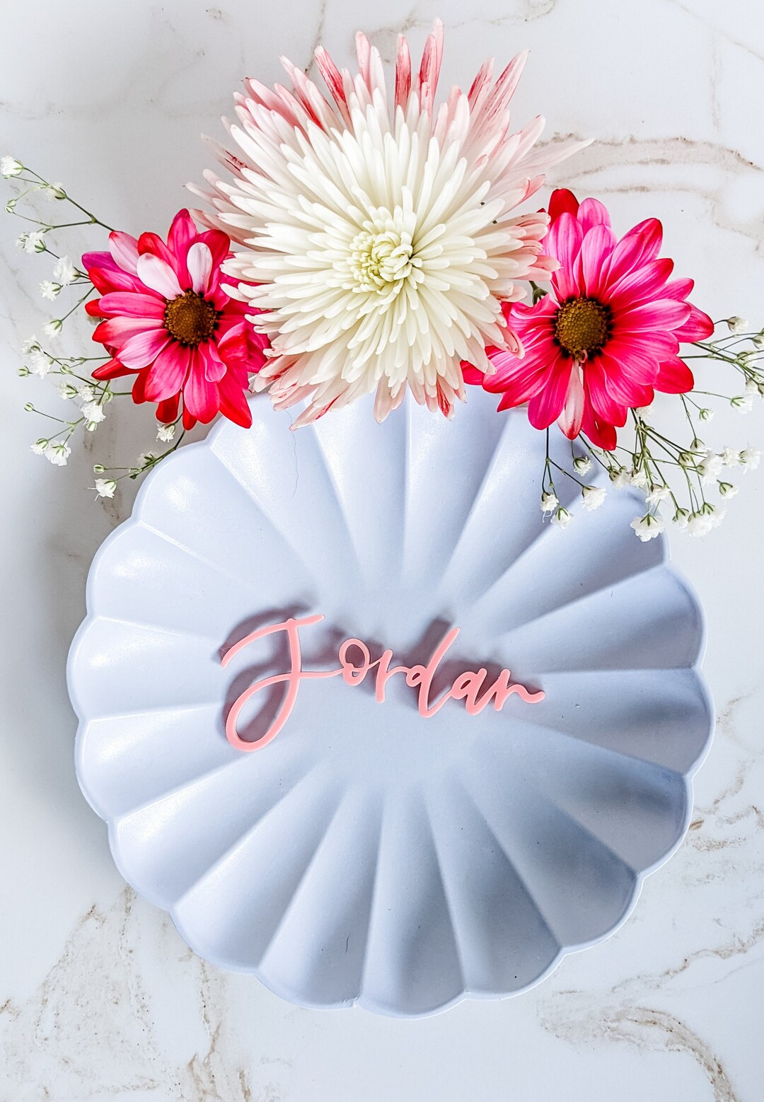 Laser Cut Acrylic Name | Custom Hand Lettered Calligraphy Place Setting ...