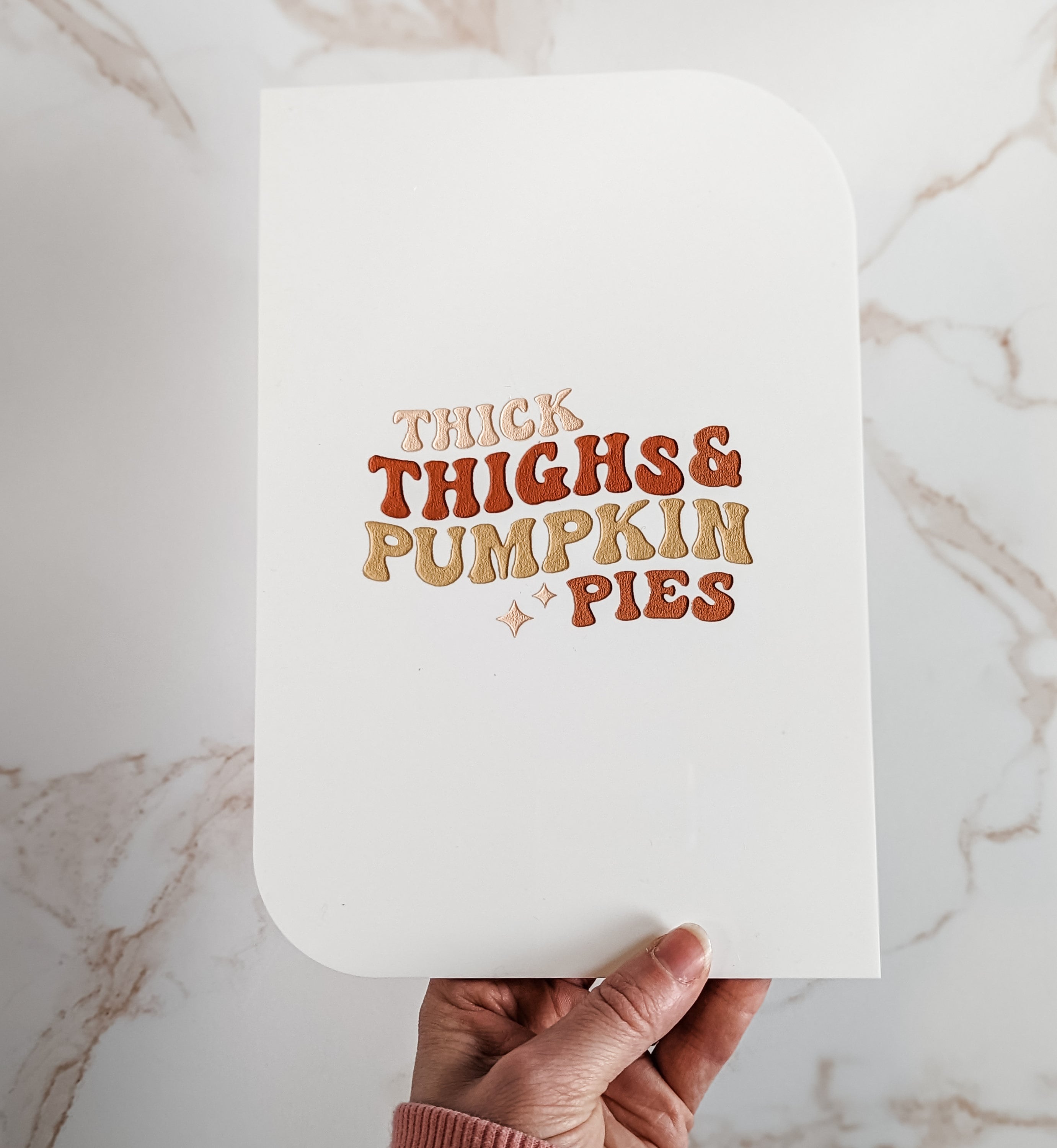 Thick Thighs & Pumpkin Pies | Modern Thanksgiving Sign | Minimalist ...