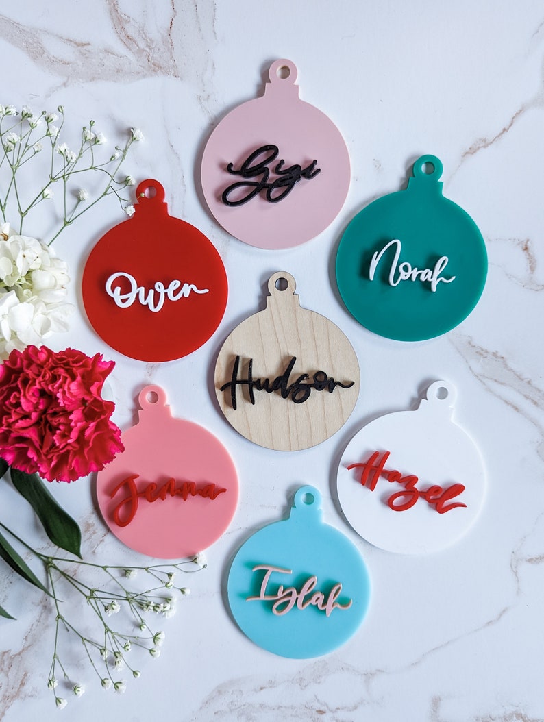 Personalized Christmas Ornament | Fun Gift Tags | Stocking Tags ...