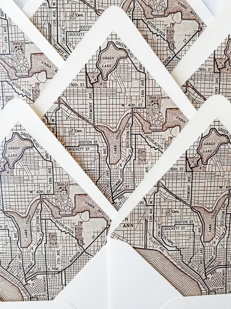 A7 Envelope Liner With Euro Flap Map Wedding Envelope Liner - Etsy