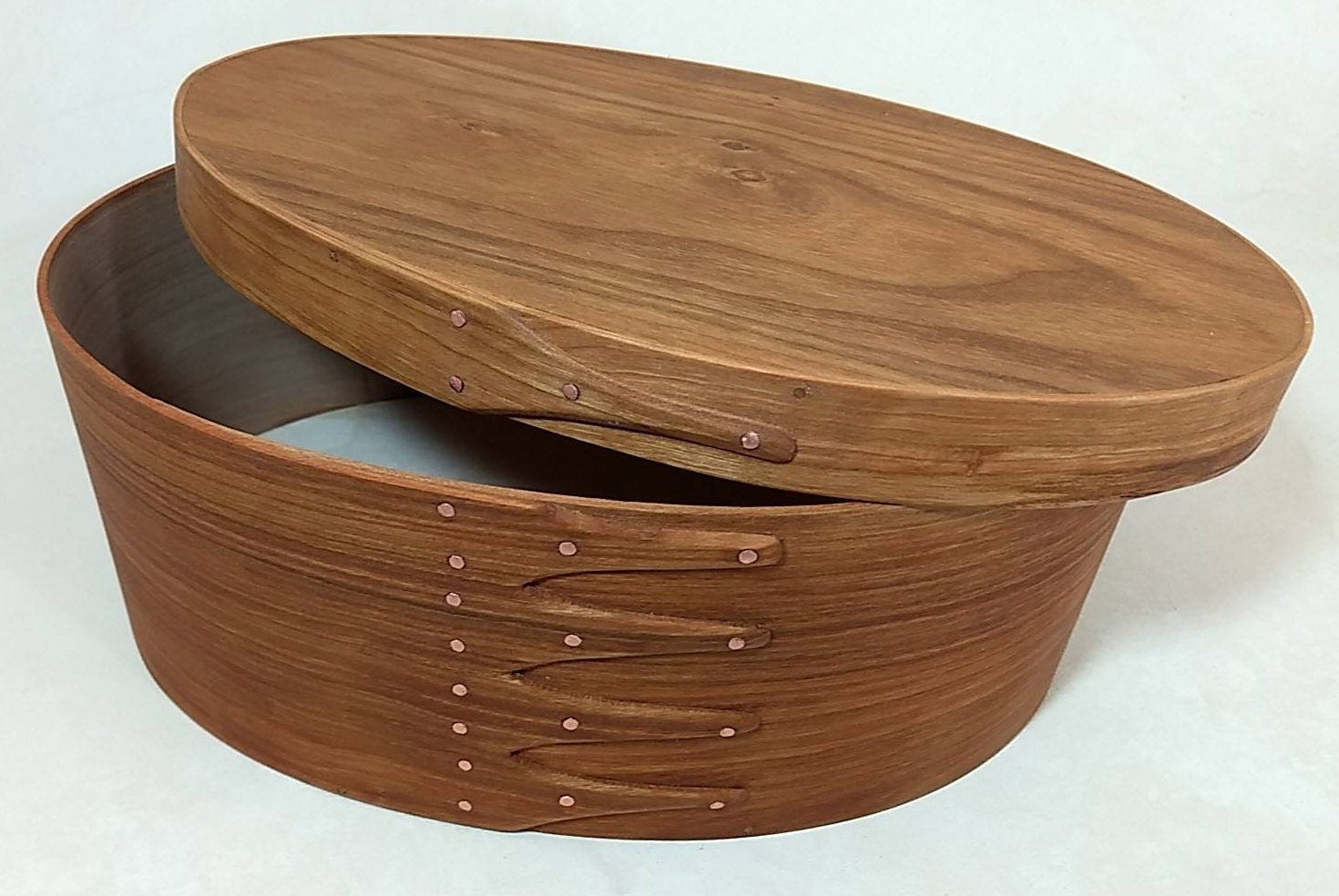 Shaker Oval Box Handcrafted Cherry Bentwood Storage Container ...