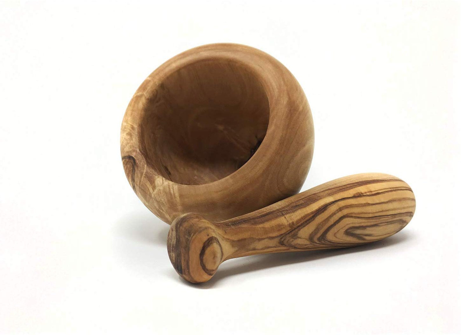 Aramedia Mortar and Pestle Olive Wood Tunisian Handicrafts - Etsy