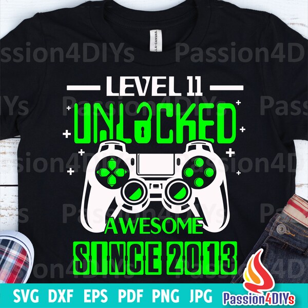 Level 11 Unlocked Svg - Etsy