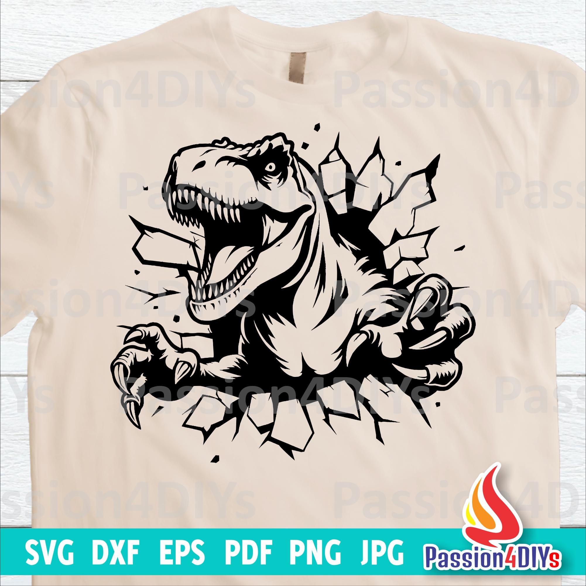 T Rex Svg, T Rex Scratch Svg, Dinosaur Tyrannosaurus Shirt Design ...