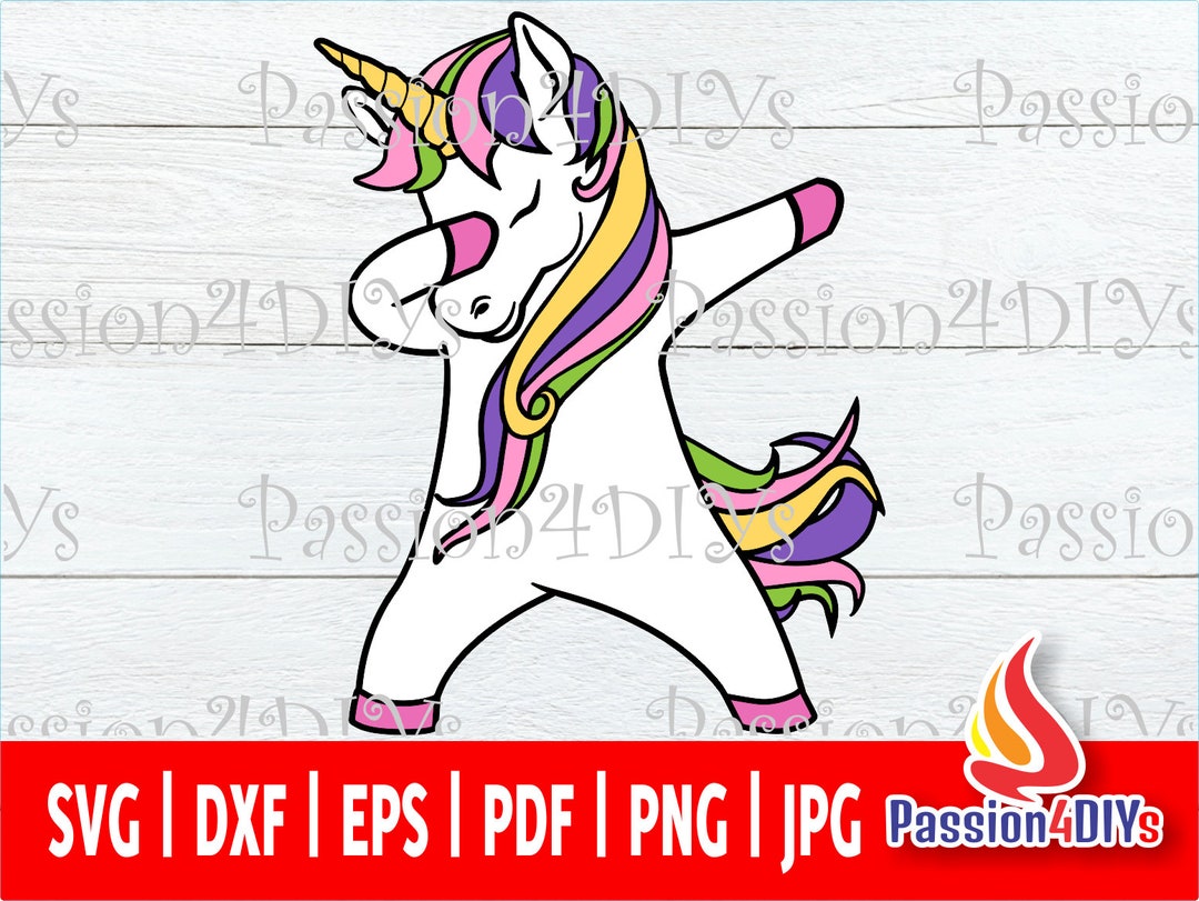 Unicorn SVG Dabbing SVG Files Dabbing Unicorn Dab Cutting File Birthday ...
