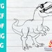 Dinosaur Svg, T-rex Svg, Dinosaur Clip Art, Dinosaur Silhouette Cricut ...