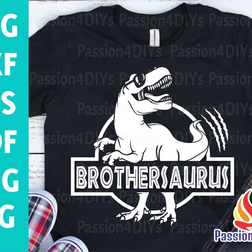 Brothersaurus Svg / Brother Saurus T-rex Dinosaur / - Etsy