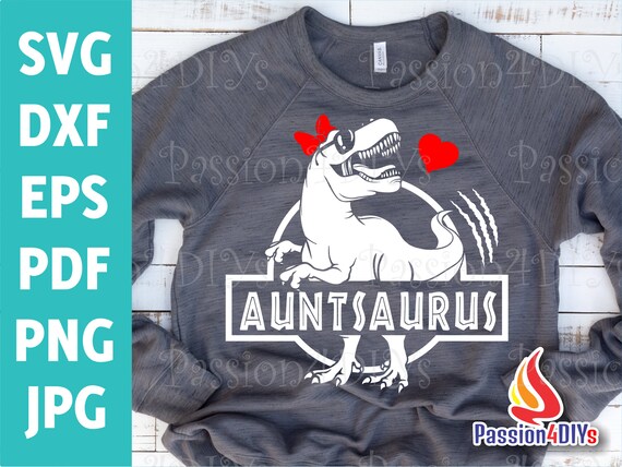 Tía Saurus Svg T-Rex Dinosaurio Svg Dinosaur Tía Svg Dxf Eps | Etsy España