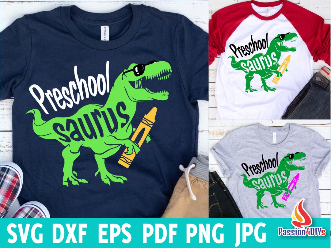 Preschool Svg, Back to School Svg, Pre-k Svg, Pre-k Saurus Svg, T-rex ...