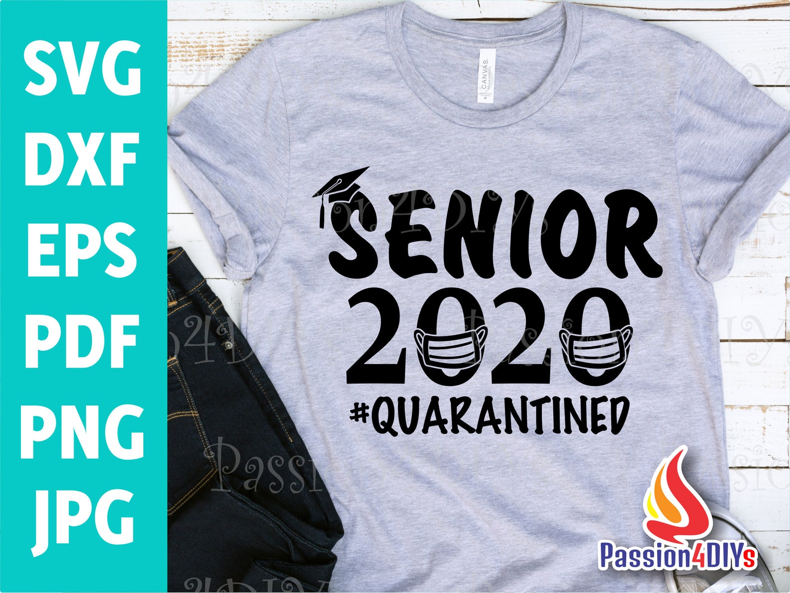 Senior 2020 Svg Quarantined 2020 Class Graduation Class of - Etsy
